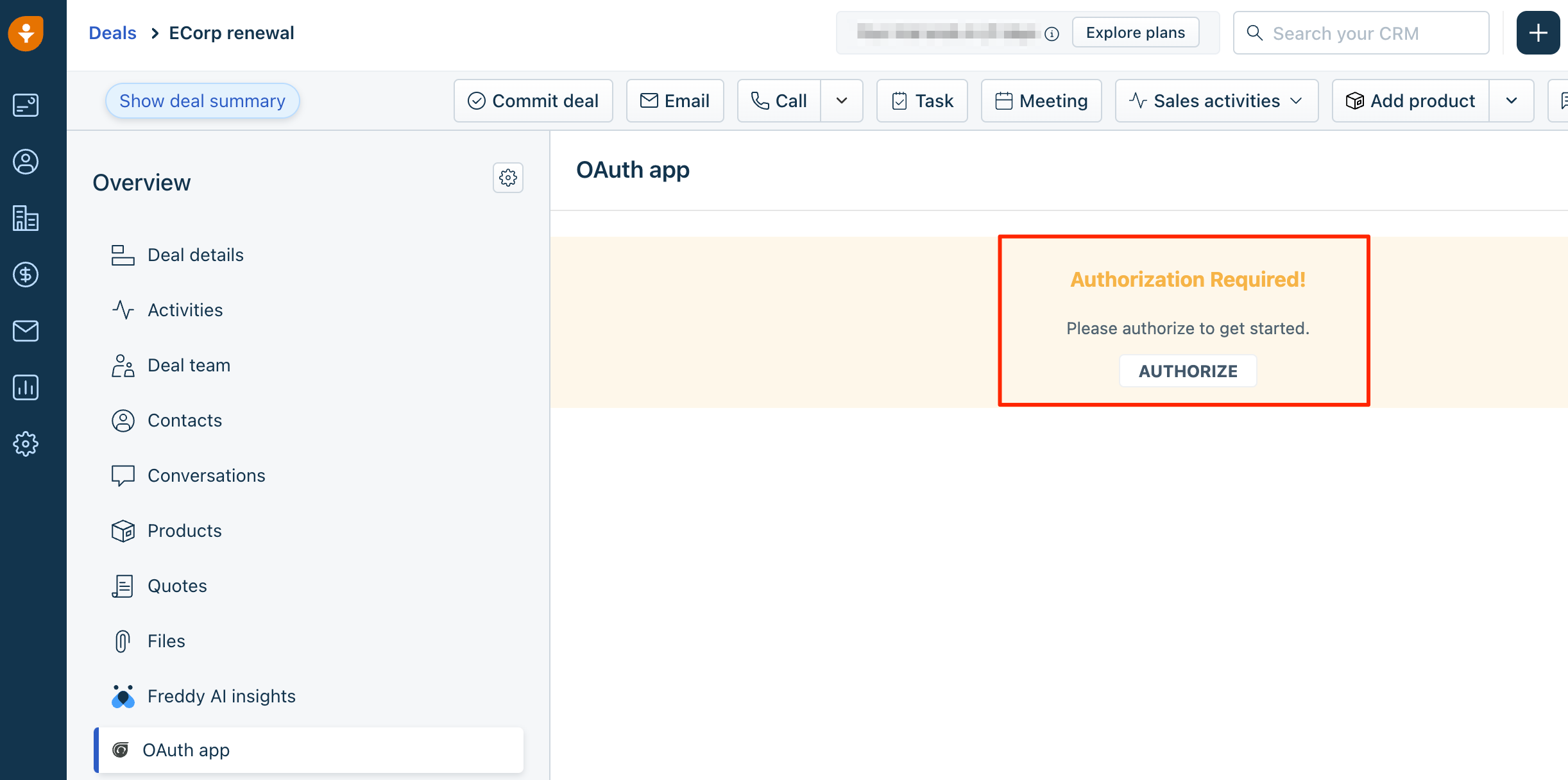 Freshworks Developer Docs | App user journey - Install and use an OAuth app