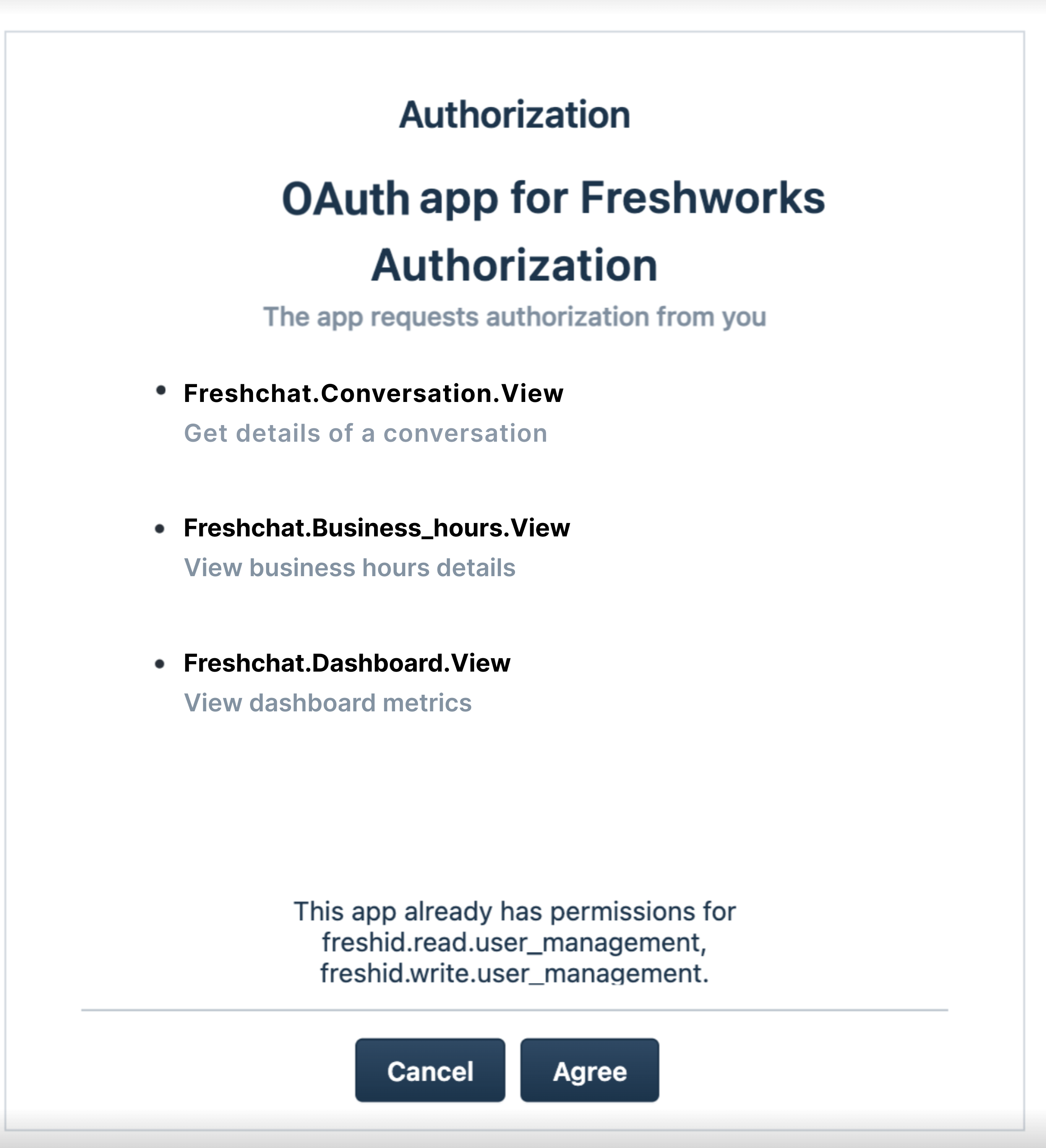 Freshworks Developer Docs | App user journey - Install and use an OAuth app